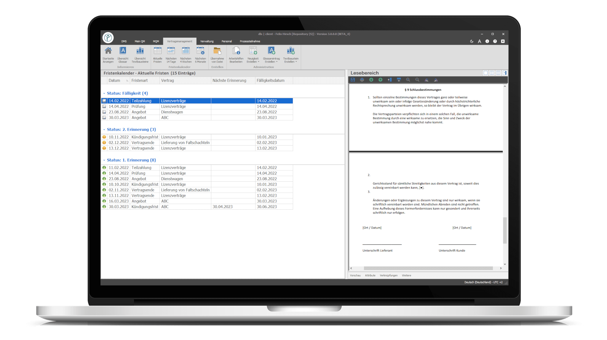 Contract Management Software - Solution by Digital LS