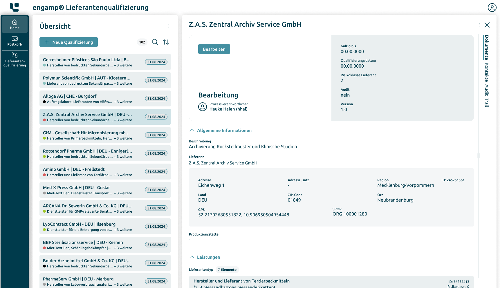 Supplier Qualification – Software solution by Digital LS